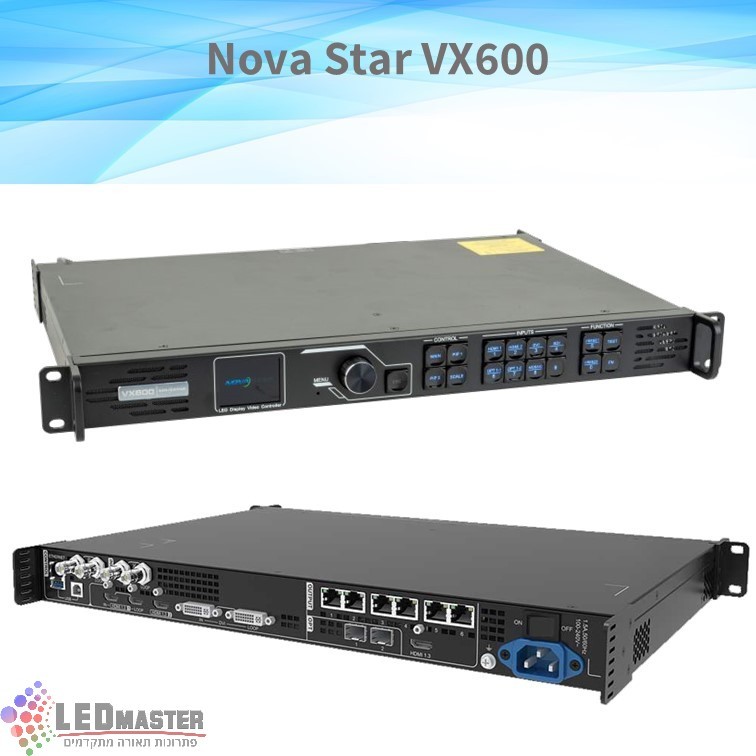 בקר תאורת לד מעבד וידאו VX600 | לד מאסטר תאורת לד לבית לחנויות ולבתי עסק