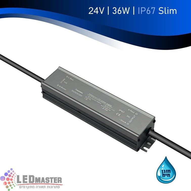 ספק כוח שנאי תעשיתי מתכת LEDON(60W) 24V Click | לד מאסטר תאורת לד לבית ...